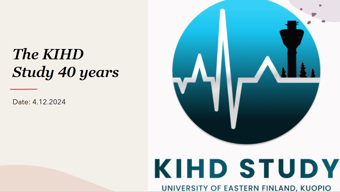 The KIHD-40 years - The Kuopio Ischaemic Heart Disease Risk Factor ...
